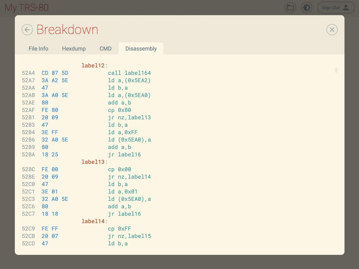 “My TRS-80” Website